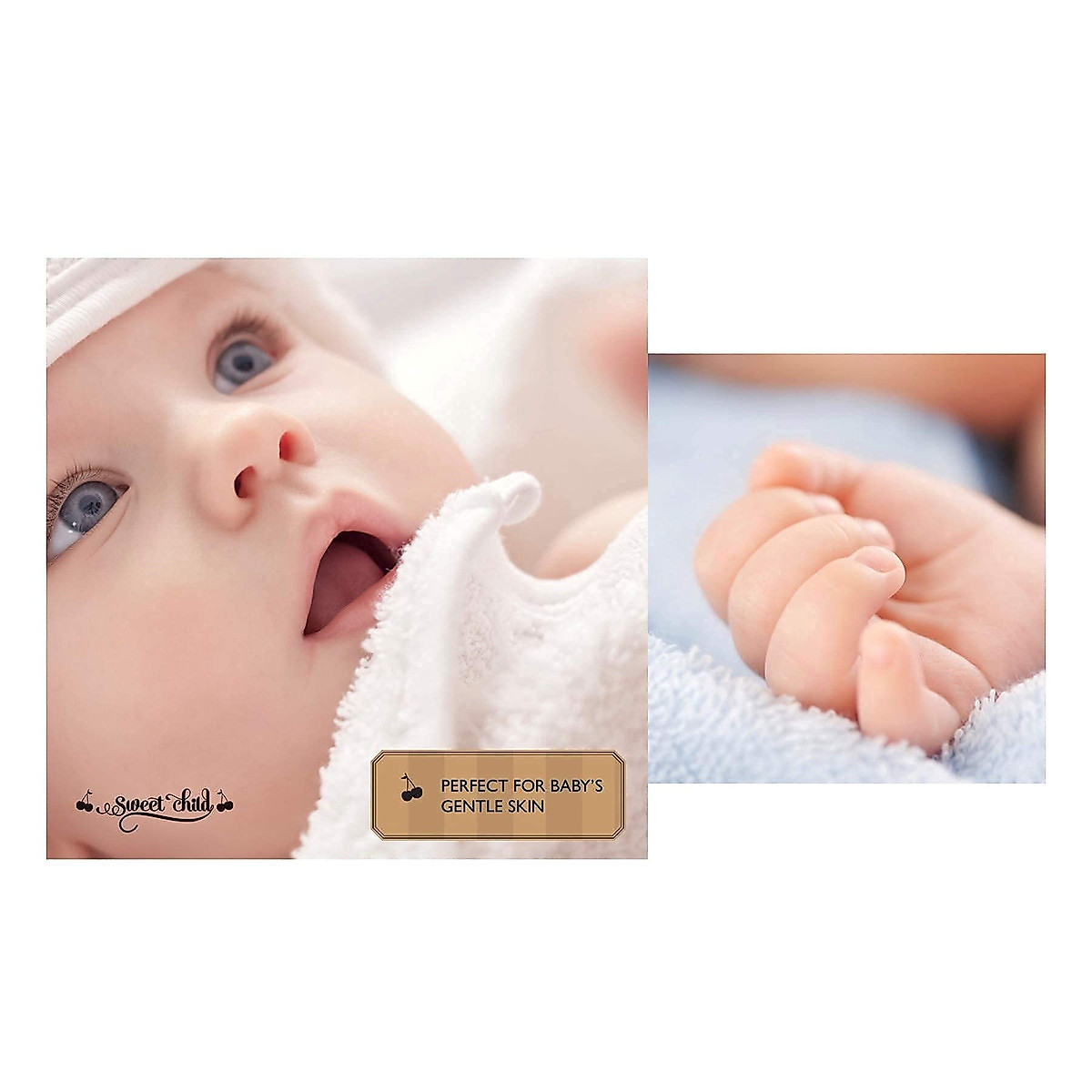 Sweet Child 8-Pack Baby Washcloths -Super Soft Rayon Washcloth, Baby Wash Cloths for Newborn,Infants and Kids, Bath Baby Towels, Body and Face Towel, Face Cloths for Washing Face