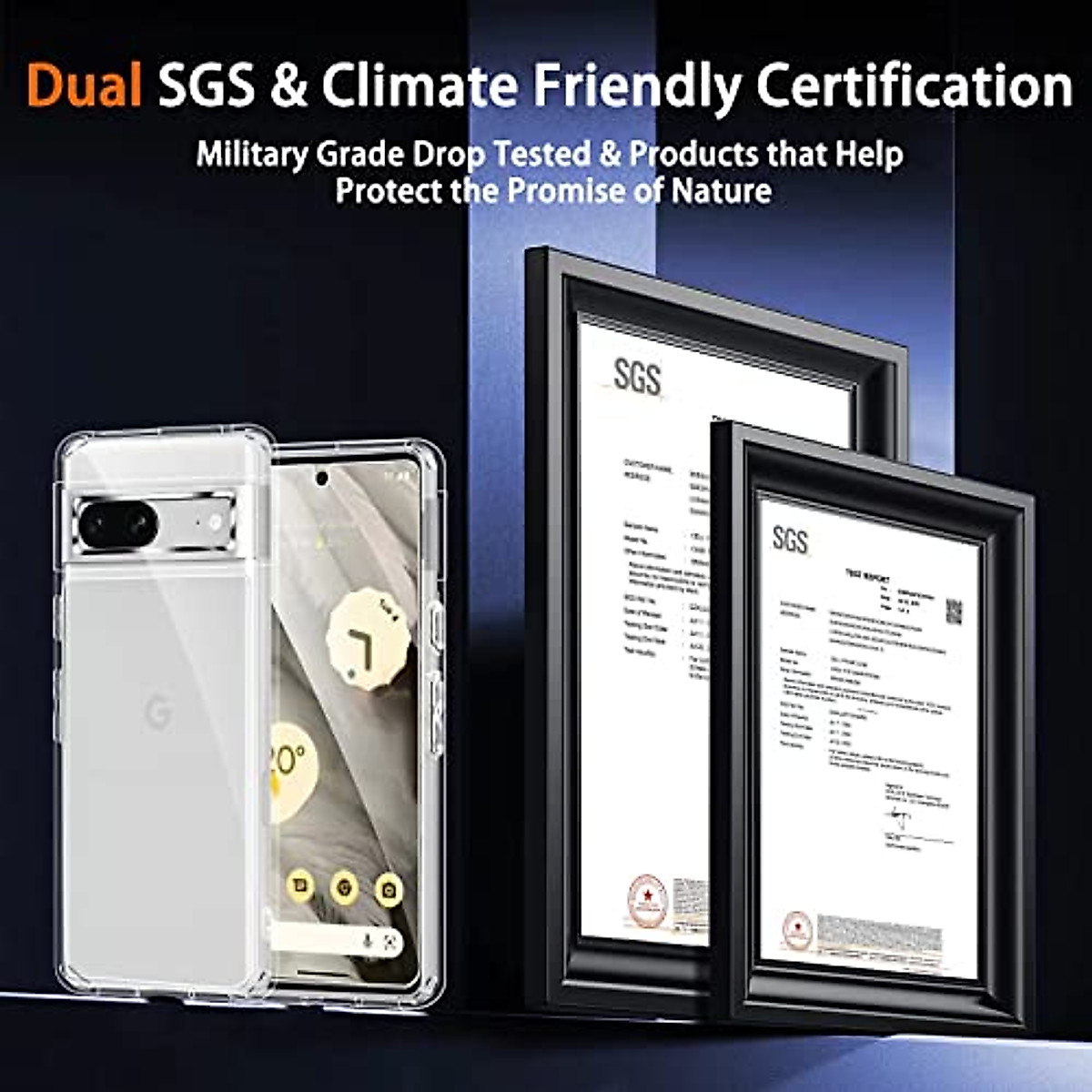 IMBZBK [9 in 1] for Google Pixel 7 Case Clear with 3 Pack Tempered Glass Screen Protector Accessories 3 Pack Camera Lens Protector Protective Slim Thin Cute Phone Cases cver funda for Women Men