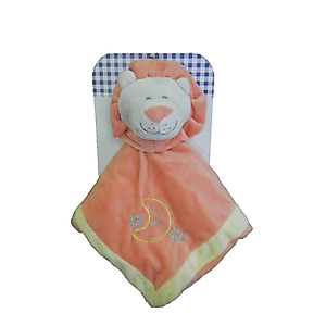 Lion Baby Security Blanket with Bell Rattle