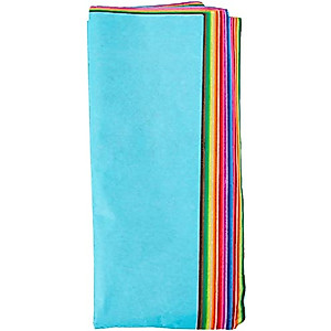 Spectra Deluxe Bleeding Art Tissue P0058506, 20 Assorted Colors, 20" x 30", 20 Sheets