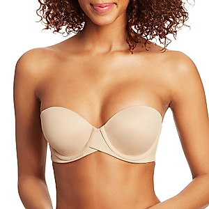 Maidenform Self Expressions Strapless Bra, Balconette Bra, Best Strapless Bra, Stay-Put Underwire, 5-Way Convertible Straps