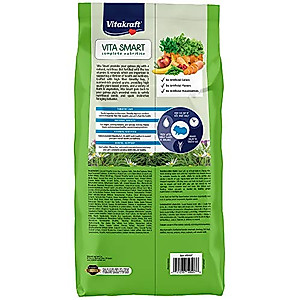Vitakraft Vita Smart Guinea Pig Food - Complete Nutrition - Premium Fortified Blend with Timothy Hay for Guinea Pigs, 8 Pound (Pack of 1)