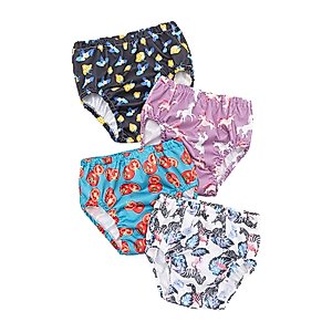Kwumsy Plastic Pants for Toddlers, Waterproof Training Pants for Girls, Plastic Diaper Covers 2T, 3T, 4T, 5T, Plastic Training Underwear for Baby (2-3T)