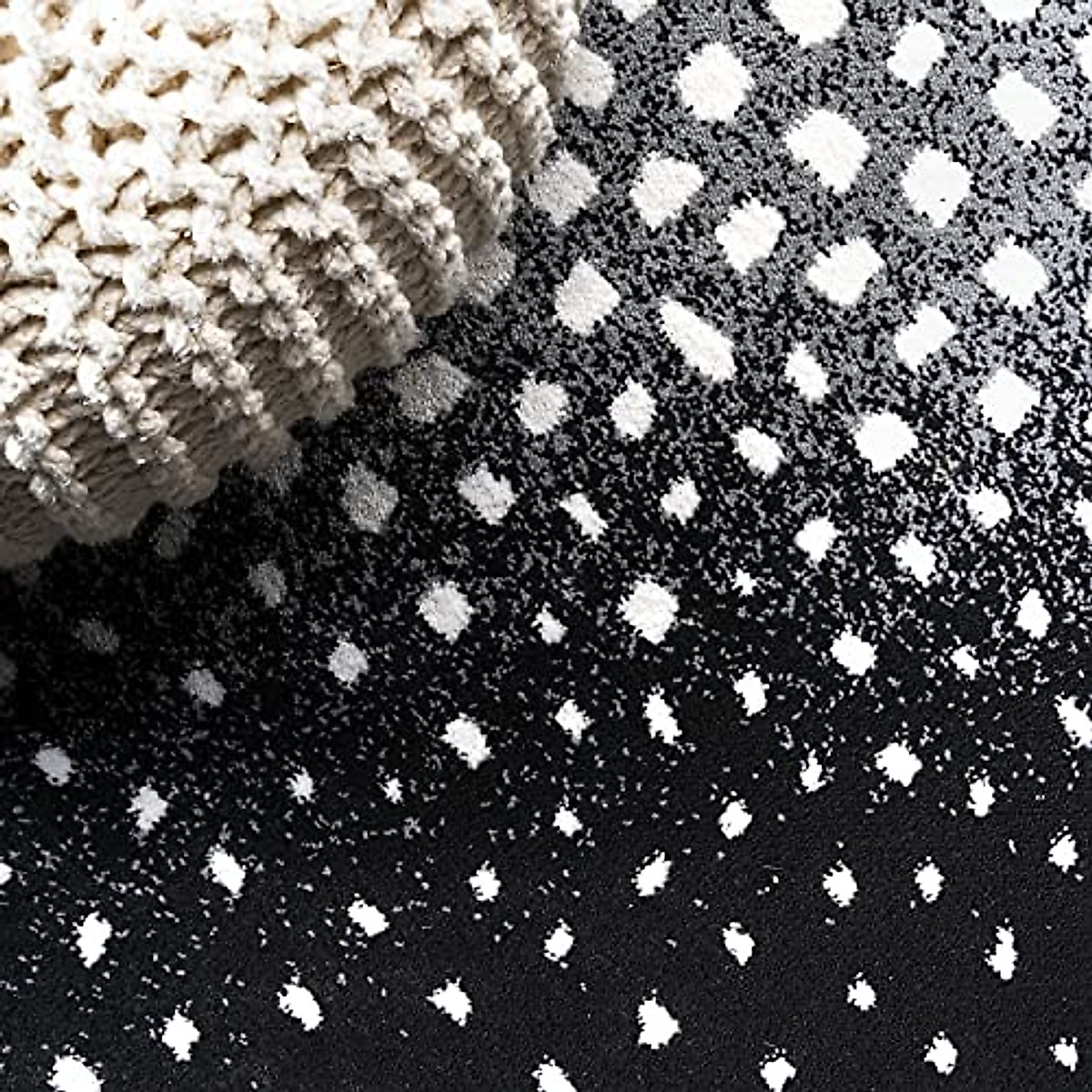 JONATHAN Y SAF100A-8 Antelope Modern Animal Indoor Area-Rug Casual Contemporary Striped Easy-Cleaning Bedroom Kitchen Living Room Non Shedding, 8 X 10, Black/Cream