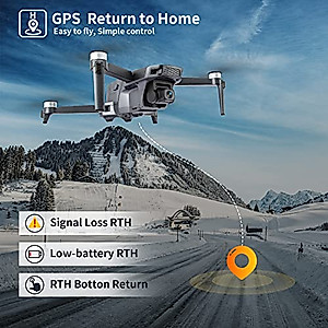 Tucok 012S Drones with Camera for Adults 4K,60 Mins Long Flight Time,GPS 5G FPV Quadcopter for Beginners with Optical Flow Positioning,Auto Return Home,Follow Me,Waypoint Flight,Brushless Motor