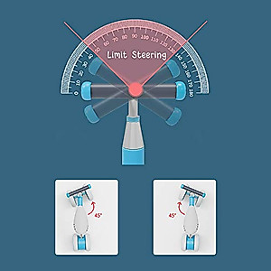 Baby Balance Bike Riding Toys for Toddler Baby Balance Bike Walker 4 Wheels No Pedal Bicycle to Exercise Standing and Running Birthday Gift for 18-36 Months Boys Girls (Blue)