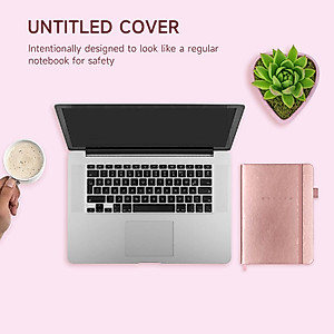 Password Book with Alphabetical Tabs – Hardcover Internet Address & Password Organizer – Password Keeper Notebook for Computer & Website – 5.2 x 7.6" Log-in Password Journal w/Thick Paper (Rose Gold)