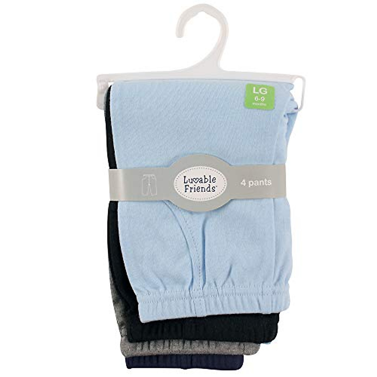 Luvable Friends Unisex Baby Cotton Pants, Boy Solid, 0-3 Months