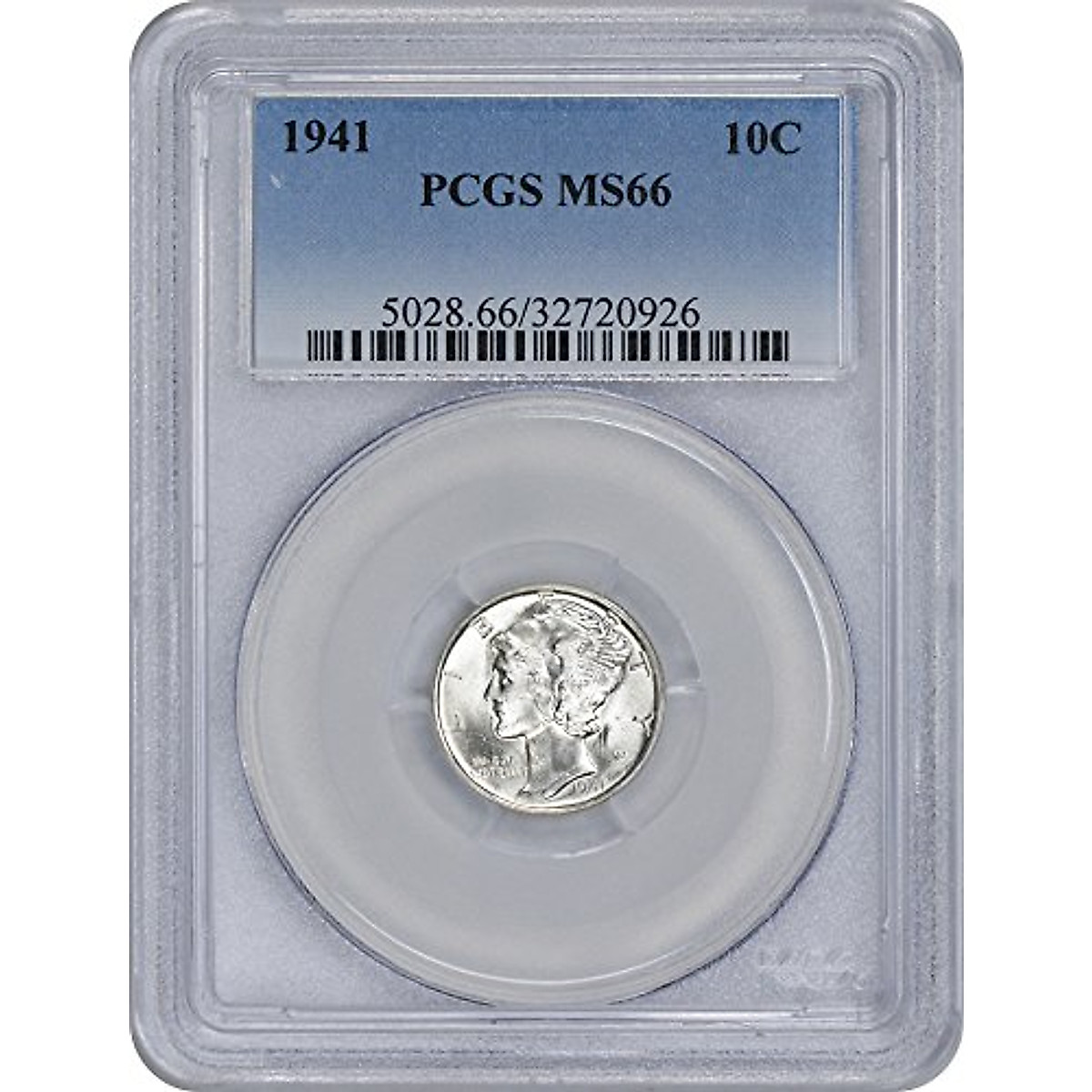 1941-P Mercury Dime, MS66, PCGS