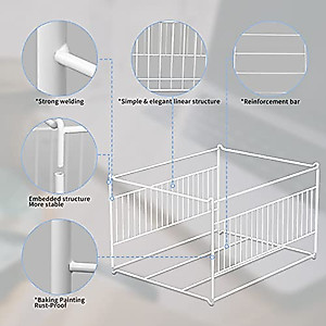 TOPCJ Legal/Letter Size Hanging File Folder Frame,File Cabinet Desk Organizer,Hanging File Folders Frame,Filing Cabinet for Expanding/Single Folders,Easily Assembly,Not suitable for Drawer