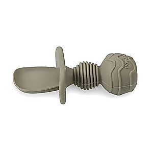 PandaEar 6 Pack Silicone Baby Spoons and Fork Feeding Set- Anti-Choke First Self Feeding Utensils for Baby Led Weaning Ages 3 Months