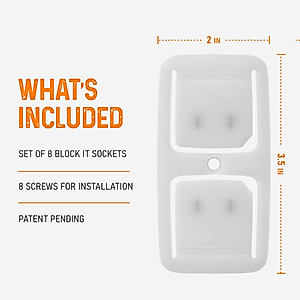 Wall Nanny + The Block-It-Socket - Protect Walls from Baby Gate Damage and Keep Children Safe from Outlets