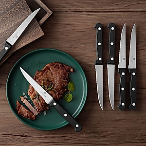 Little Chef Steak Knives Steak Knife Set - Premium Stainless Steel Steak Knives set of 6