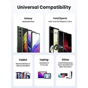 UGREEN 60W USB C to USB C Cable Right Angle USB C Fast Charging Cable Compatible with MacBook Pro/Air, iPad Pro/Mini/Air, Samsung Galaxy S23/S22/Z Fold/Z Flip, Google Pixel, Switch, etc. 3.3FT