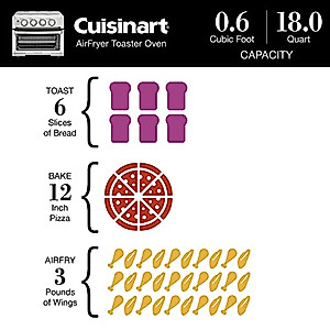 Cuisinart TOA-70FR 8 in 1 Air Fryer and Convection Oven - Certified Refurbished