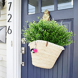 GREENRAIN 12 Bundles Artificial Flowers Outdoor Fake Flowers for Decoration UV Resistant No Fade Faux Plastic Plants Garden Porch Window Box Décor (Green)