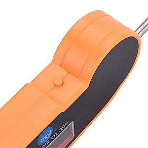 Meat Thermometers Kitchen Cooking Thermometer Digital Multi-Functional Food Thermometer Foldable Thermometer for Grilling BBQ Milk Water Coffee(Orange)