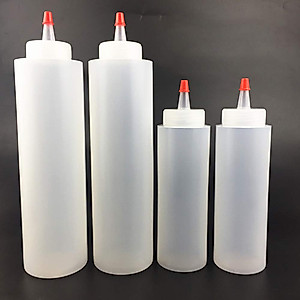 Gaweb Squeeze Bottle, 816oz Clear Squeezes Condiment Bottles Sauces Ketchup Syrup Storage Container One Color 16oz