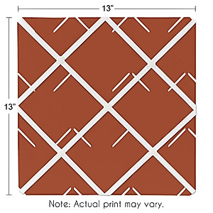 Sweet Jojo Designs Boho Arrow Fabric Memory Memo Photo Bulletin Board - Ivory Burnt Orange Rust Off White Farmhouse Southwest Shabby Chic Designer Chevron Neutral Bohemian Diamond Tuft Collection