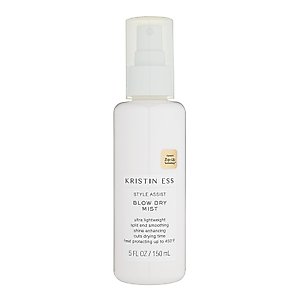 Kristin Ess Heat Protection Blow Dry Spray for Hair - Frizz Control + Anti-Humidity - Thermal Heat Protectant & Blowout Spray 450 Degrees - Adds Shine, Smooths, & Anti-Frizz - Pear Fragrance