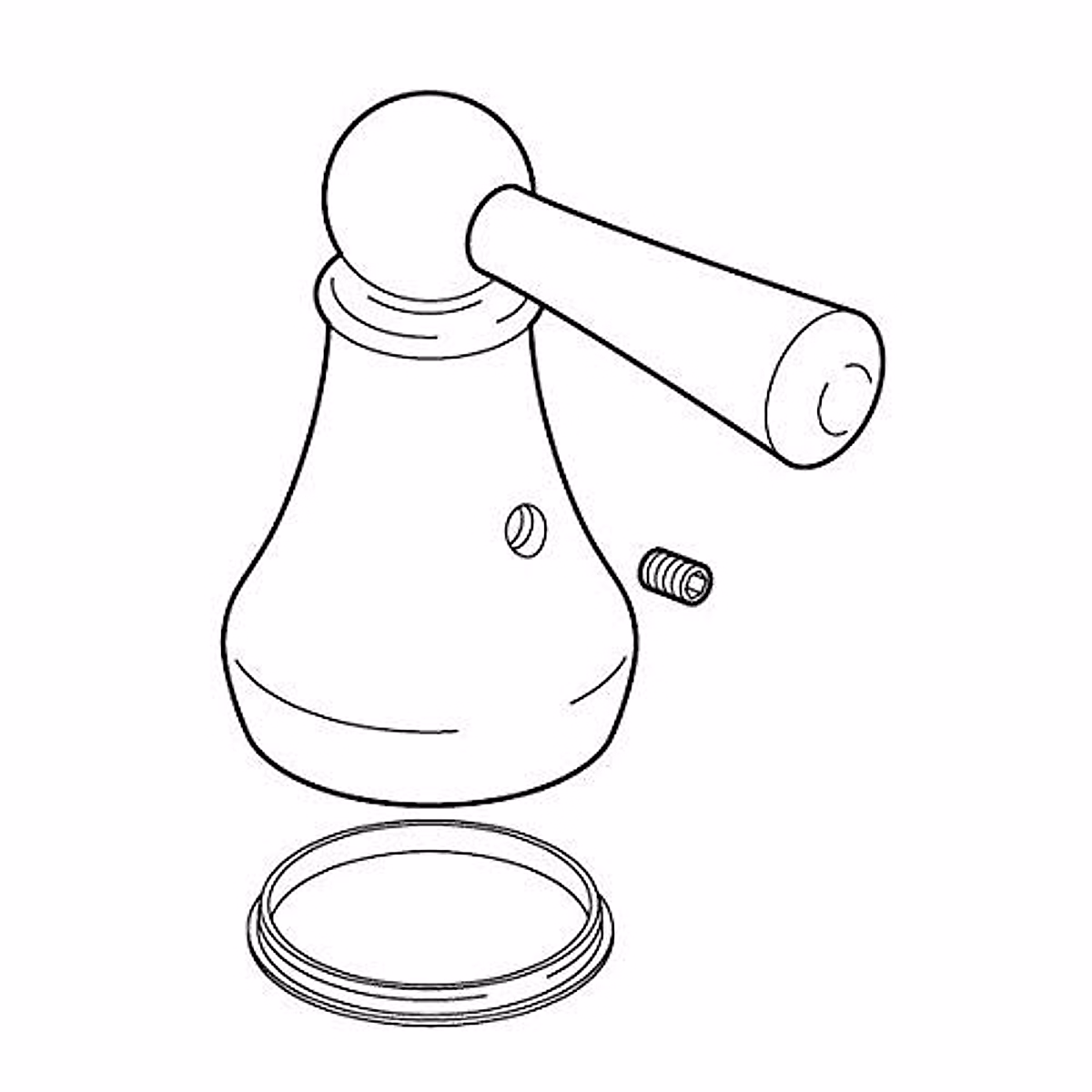 Delta Faucet RP43472 Single Metal Lever Handle Kit, Chrome