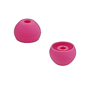 ALXCD Ear Tip for Tour2 Beats Tour Earphone, 8 Pair SML & Double Flange Durable Soft Silicone Replacement Ear Bud Eartip, Fit for Beats Tour Tour 2 Earphone [8 Pair](Pink)