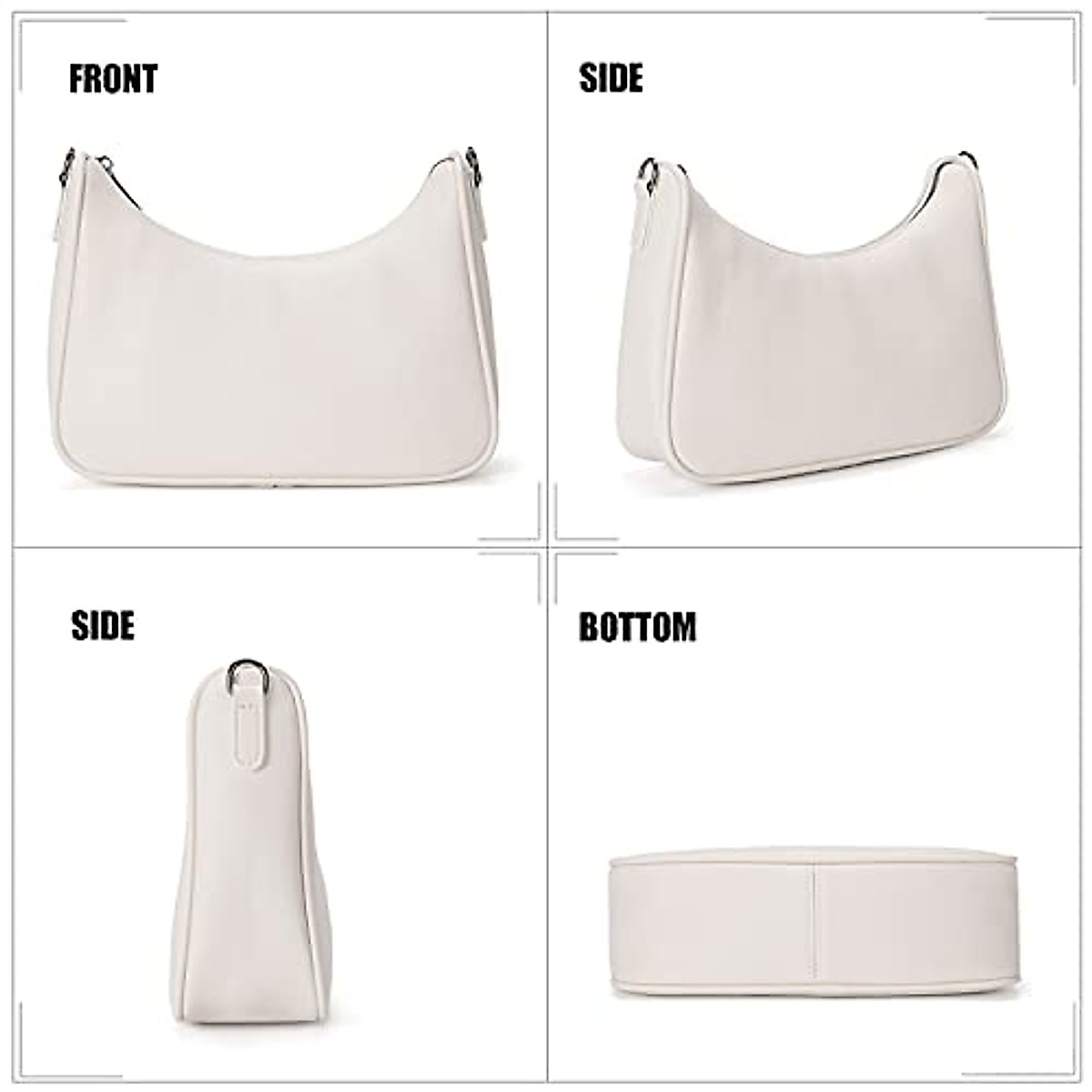 Small Crossbody Hobo Handbags for Women, Multipurpose Soft Shoulder Bag with Coin Purse 2pcs/set