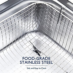 CREWORKS Ultrasonic Cleaner with Heater & Timer, 2.6 gal Digital Sonic Cavitation Machine, 240W 10L Stainless Steel Jewelry Cleaner for Professional Tool Watch Glasses Retainer Denture Parts Cleaning