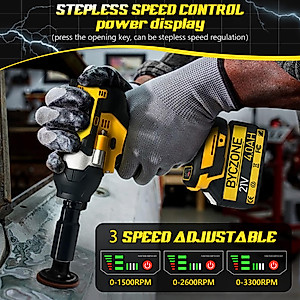 1000N.m(740Ft-lbs) Cordless Impact Wrench, 1/2 Inch High Torque Brushless 21V Electric Impact Gun w/ 2 x 4.0Ah Battery & Fast Charger & 6 Sockets, Pistola De Impacto for Home Car Tires Truck Mower