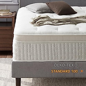 ZINUS 12 Inch Euro Top Pocket Spring Hybrid Mattress, Twin, Pressure Relief, Pocket Innersprings for Motion Isolation, Mattress in A Box