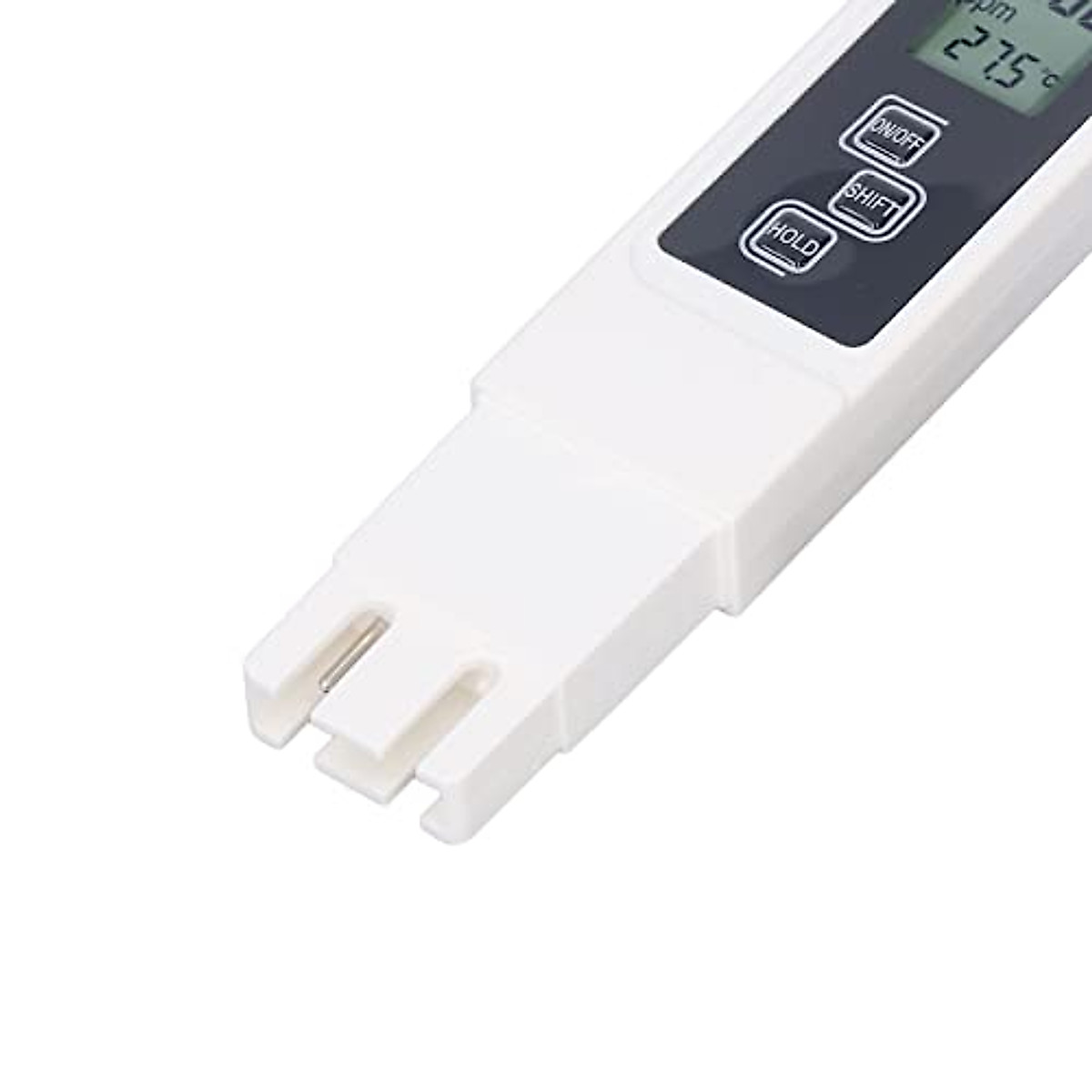 Digital Water Tester, Rustproof Interference Resistant 3 in 1 HD Display High Accuracy Digital TDS Meter for Swimming Pool