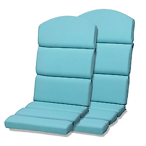 BPS Patio Chair Cushion for Adirondack, High-Back Patio Cushion 52''x20''x2.5'' Olifen Fabric Slipcover, for Indoor Outdoor Furniture, Adirondack, with Ties - Set of 2