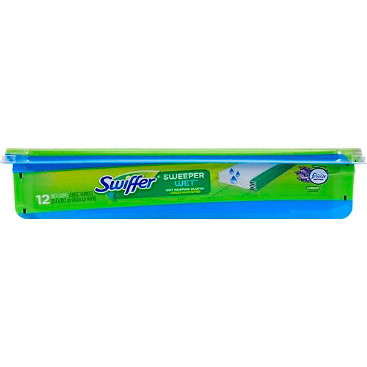 Swiffer Sweeper Wet Mopping Pad Refills for Floor Mop with Febreze Lavender Scent, 12 Count (Packaging May Vary)