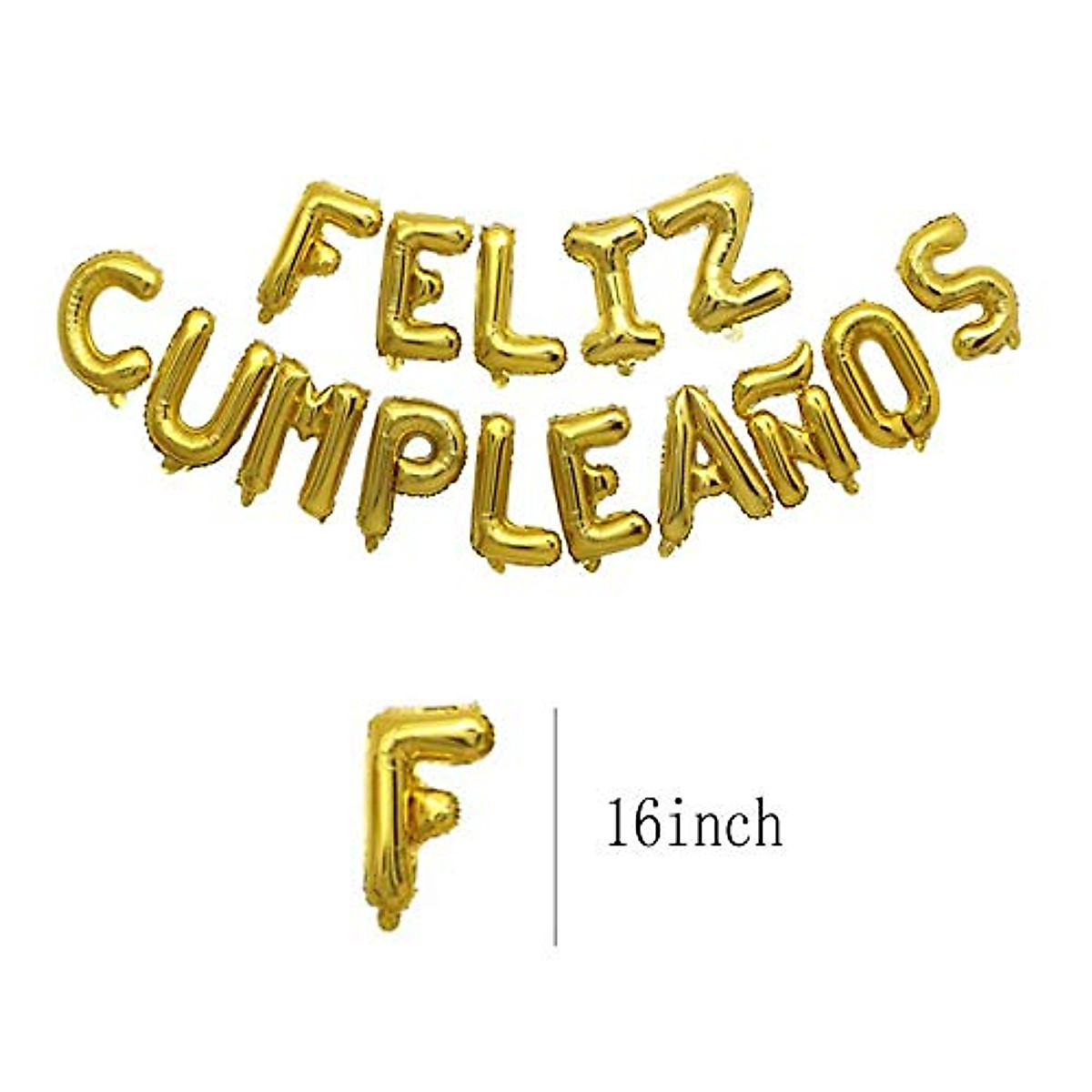 Letter Balloons Feliz Cumpleanos Gold Balloon Happy Birthday Balloons Birthday Banner Decoration Party Decoration Supplies