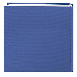 Fabric Frame Cover Photo Album 200 Pockets Hold 4x6 Photos, Sky Blue