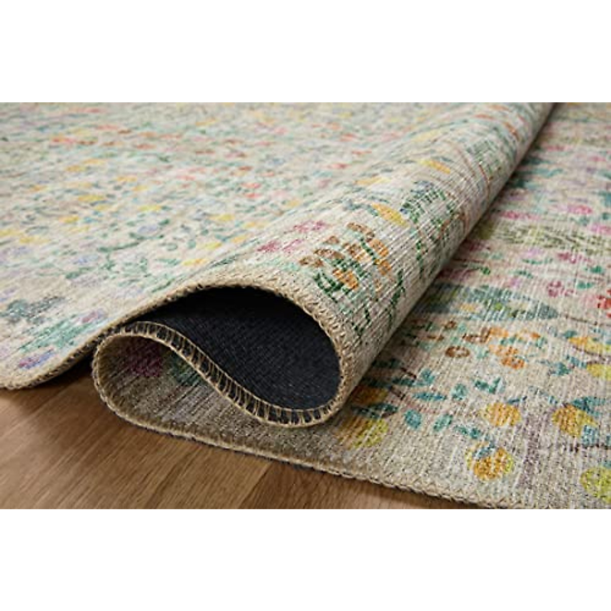 Loloi Rifle Paper Co. x Maison Collection MAO-07 Traditional, Khaki 5'-0" x 7'-6" Area Rug