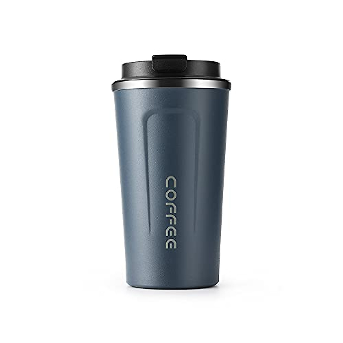 MUCR Vacuum Travel Mug 18oz, Double Wall Stainless Steel Insulated Coffee Cups with Snap Lid, Vacuum Cup for Coffee,Tea and Soda, Blue