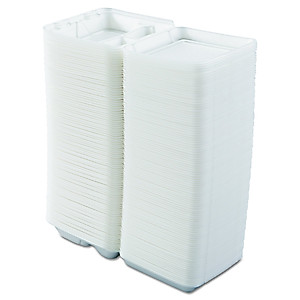 Dart 80HT3R Carryout Food Container, Foam, 3-Comp, White, 8 x 7 1/2 x 2 3/10 (Case of 200)