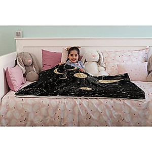 Comforzykets Creativity Art Star Moon Galxy Sun Warm Throw Blankets Super Soft Fluffy Comfortable Flannel Fleece Cozy Plush Blanket for Couch Bed Travel Gifts 40“x30 XSmall for Pets