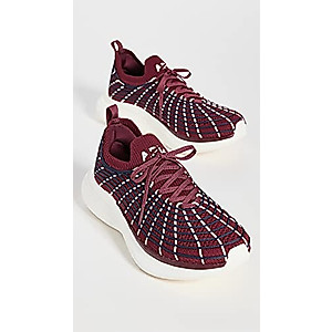 APL: Athletic Propulsion Labs Women's Zipline Sneakers, Burgundy/Midnight/Pristine, Red, Stripe, 10 Medium US