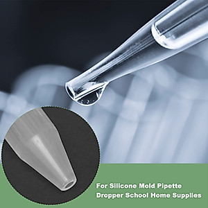 Toyvian 8 Pack Liquid Droppers Silicone and Plastic Pipettes 3ml Clear Liquid Medicine Eye Dropper with Bulb Tip for Candy (Random Color)