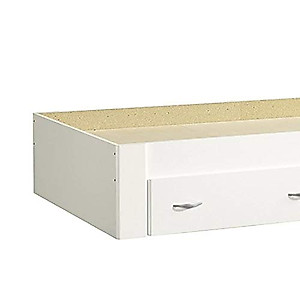 Sauder Beginnings Twin Platform Bed, Twin, Soft White finish