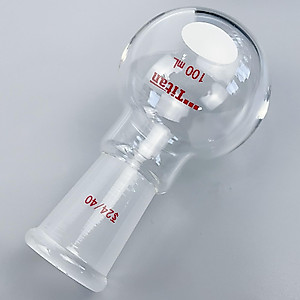 ADAMAS-BETA Lab Boiling Flasks 100ml Single Neck Boiling Flasks Borosilicate Glass with 24/40 Standard Taper Outer Joint