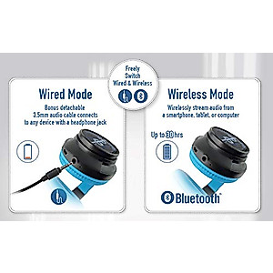 Star Wars Kids Bluetooth Headphones, Wireless Headphones with Microphone Includes Aux Cord, Volume Reduced Kids Foldable Headphones for School, Home, or Travel