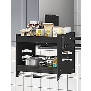 HEEPOR Pull Down Shelf Upper Kitchen Wall Cabinet Storage Organizer (36inch Cabinet)