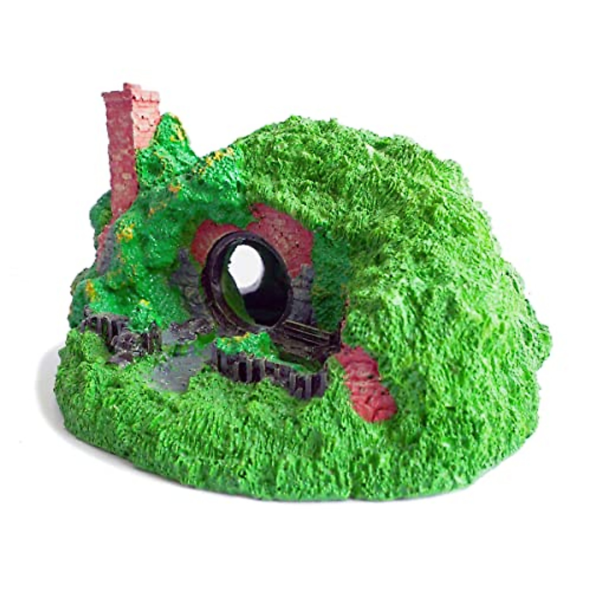 DUGUWEI Aquarium Decoration Small Animal Hideout House Fish Tank Ornament Reptile & Insect Shelter Cage (5.5''x4.7''x3.4'')