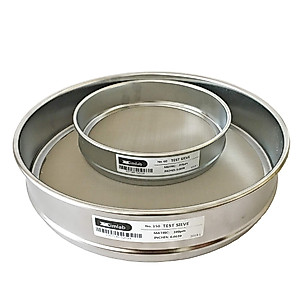 KimLab Economy Test Sieve #270 / 53μm Opening,Diameter 20cm,Test Sieve,SS Wire Cloth,Chroming Frame Sieve