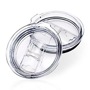 2Pcs Replacement Lid for Travel Mug - Yeti Replacement Lids for Tumblers with Lids and Straws Spill Proof Lids for Yeti Mug - RTIC tumbler 30 Oz Yeti Rambler Coffee Tumbler Lid Coffee Travel Mug