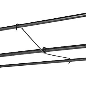 Whitmor, Gray Covered Wardrobe with Accessory Storage, 34 inch