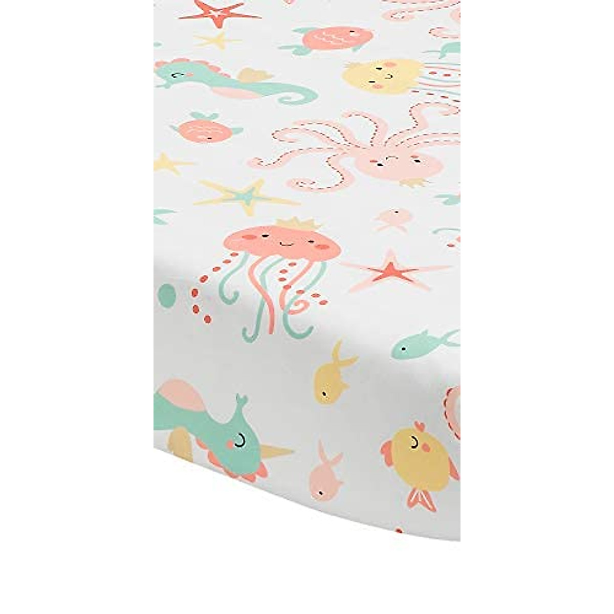 Bedtime Originals Ocean Mist Fitted Crib Sheet, Multicolor